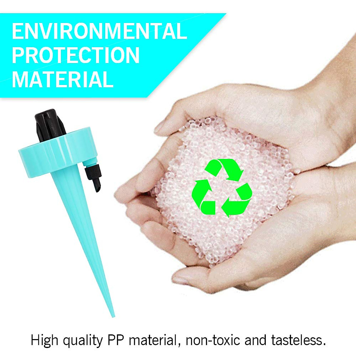 Kingwora Plant Self Watering Devices - 12 Pack Automatic Irrigation Equipment Plant Water with Slow Release Control Valve, Adjustable Water Volume Drip System for Home and Vacation Plant Watering