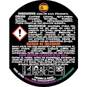 Naturally Wicked Spellbinding Courage Candle with Crystal, Wood Wick & Gift Box