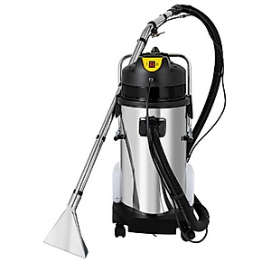 40L/11Gal Commercial Carpet Cleaner, 3 in 1 Multi-Purpose Wet Dry Vacuum Cleaner Portable Carpet Cleaning Machine, Heavy Duty Dust Extractor Sofa Curtains Carpet Cleaning for Carpet and Hard Floor