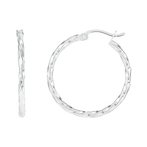 Silpada 'Endless Twists' Hoop Earrings in Sterling Silver