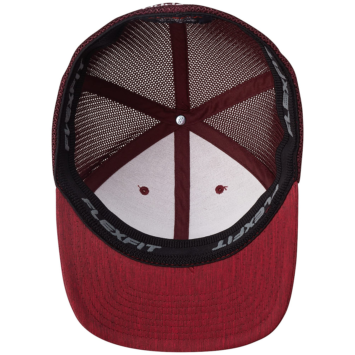 Hurley Men's Caps - Mini Icon Mesh Panel Baseball Cap - Fitted Hats for Men, Size Large-X-Large, Noble Red