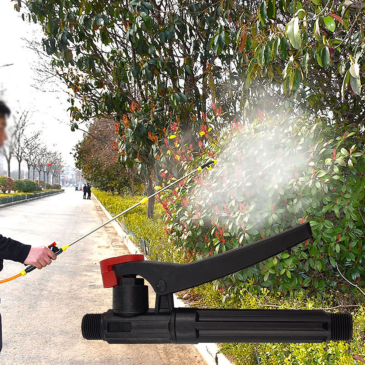 1 Pcs Pump Action Pressure Sprayer Greenwood Backpack Sprayer Parts Trigger Sprayer Handle Parts Garden Sprayer Handle Trigger Gun Sprayer Handle Pump Sprayer Wand Replacement