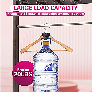 18 Pcs Space Saving Hanger Hooks, Clothes Hanger Connector Hooks, Heavy Duty Cascading Hanger Hooks for Organizer Closet, Fits All Hangers