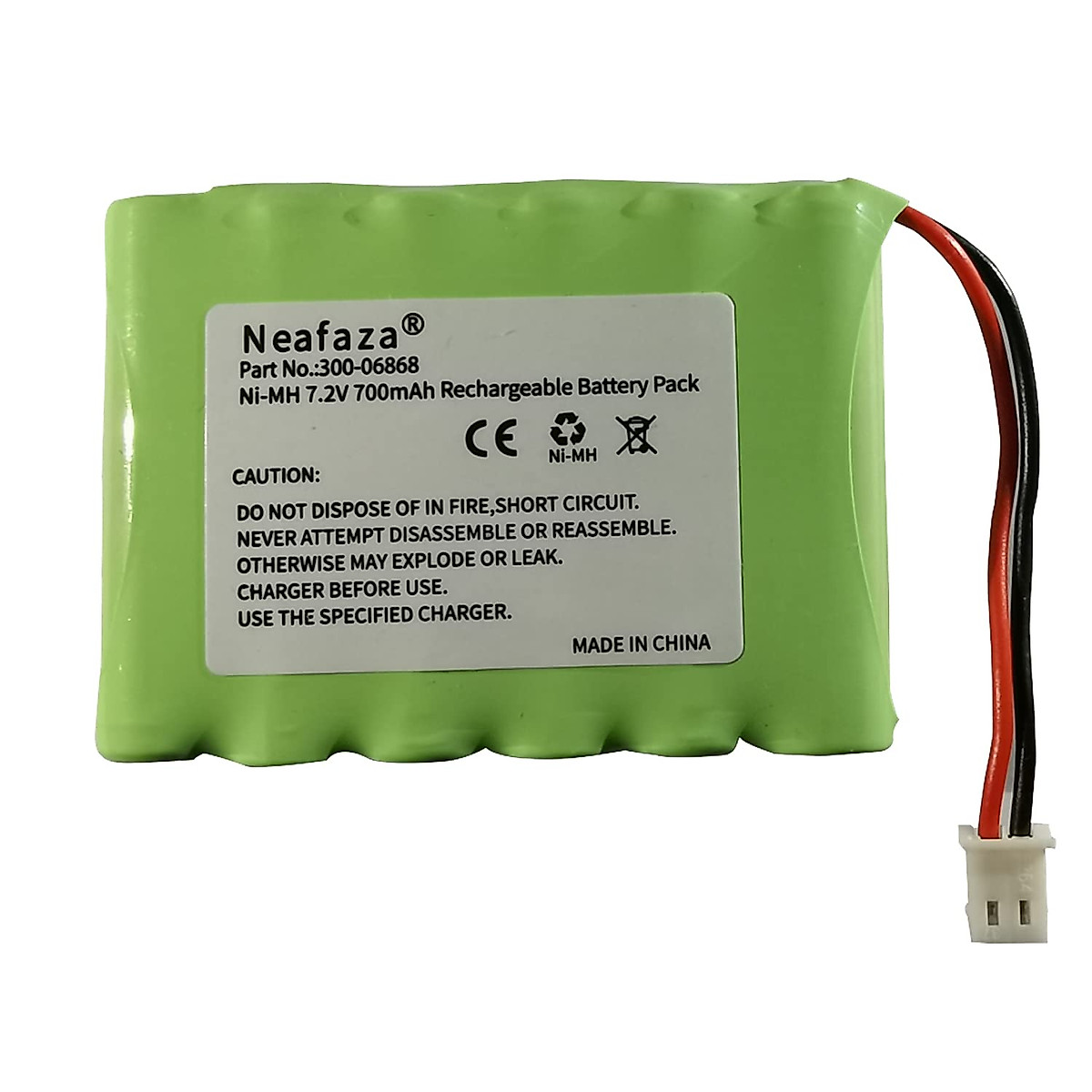 NEAFAZA 300-06868 Battery 7.2V 700mAh Compatible with Touchpad Home Security Intrusion WLTP100 8DLLKP500 8DLTSSCBASE1 8DLWLTP100 Lyric TSS Keypad