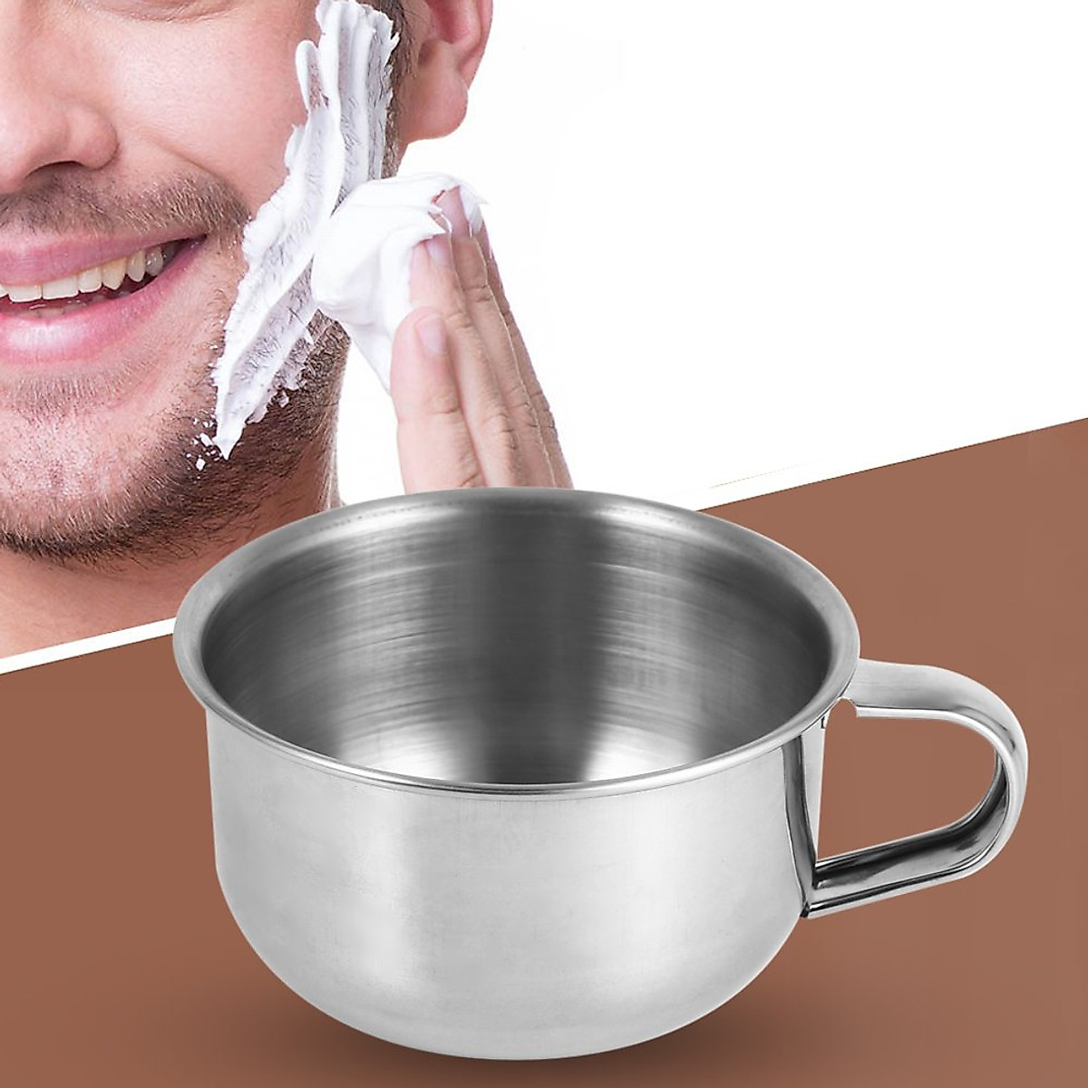 Soap dish, easy to clean with handle, shaving cup, shaving bowl, cleaning foam tool man beard cleaning for shaving