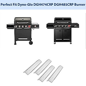 DGH474CRP 70-02-411 Heat Plate Shield Replacement Parts for Dyna Glo Heat Tent 70-02-507 DGH485CRP DGF481CRP-D DGF481CRP DGH474CRP-D BY14-101-001-04 DGX440SGN Dyna Glo 4 5 Burner Grill Parts 4 Pcs