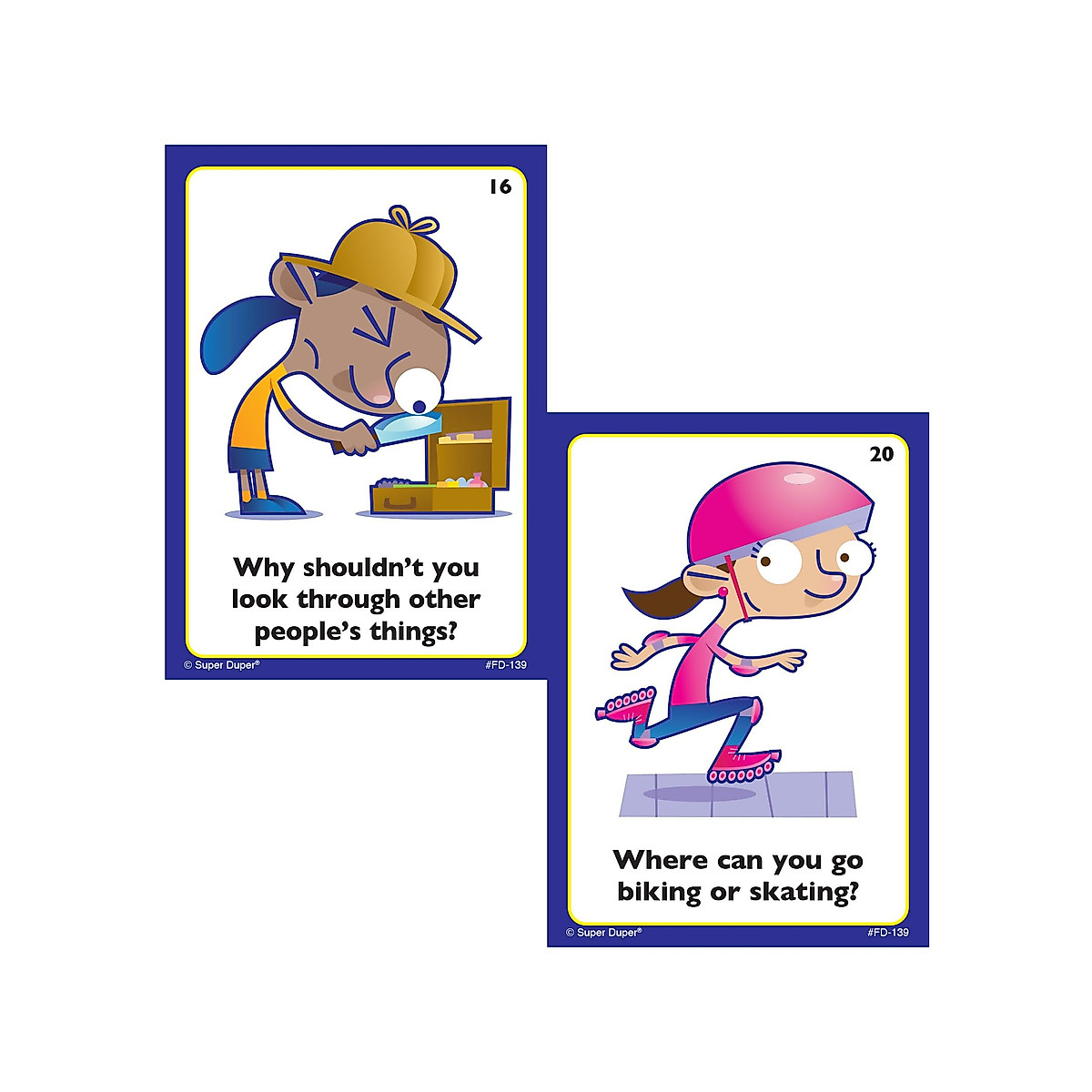 Super Duper Publications | WH Questions at Home Fun Deck | Communication and Social Skills Flash Cards | Educational Learning Products for Children