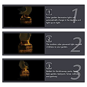 balacoo Solar Lights Decoration Lights Outdoor Outdoor Lights Seabird Landscape Lights Led Pathway Lights Home Garden Outdoor Pathway Decor LED Spotlight Outdoor Decor