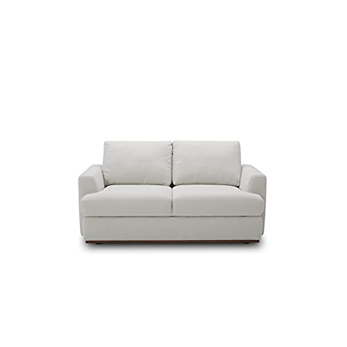 Amazon Brand – Rivet Modern Loveseat Sofa with Underseat Storage, 63.8"W, Chalk