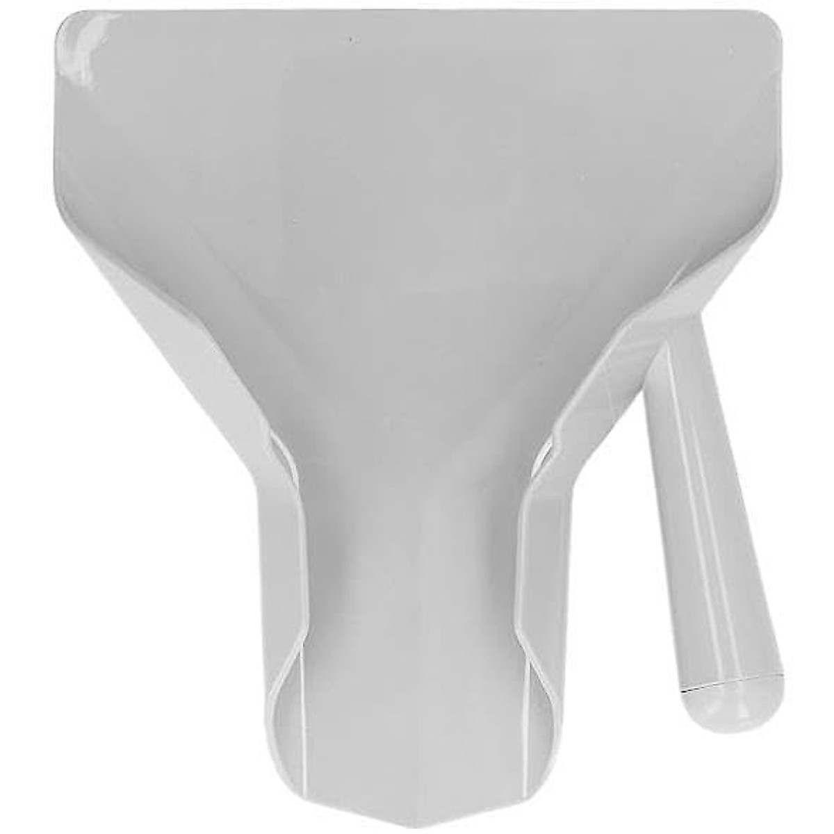 Multipurpose Scooper: Gray French Fry Scoop Chip Popcorn Bagger & Ice Candy Desserts Scoop – Commercial Fry Bagger with Right Handle for Snacks and More