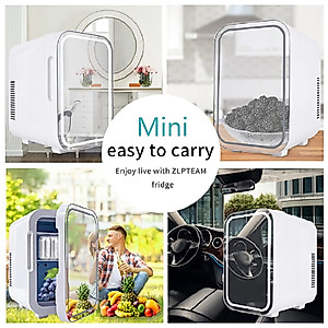 ZLPTEAM Mini Fridge 8 Liter, Mini Fridge for Skincare, Beauty Fridge