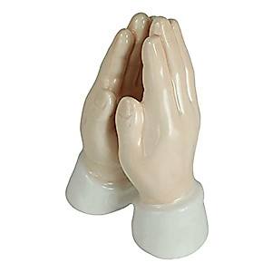 "Home Décor Accents" Inspirational Religious Themed Praying Hands Ceramic Salt Pepper Shakers Set - Home Accents 33-kl1-9860