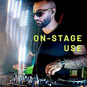 Canpur JF1&1 IEM in Ear Monitor Earphones(1BA+1DD), Wired in-Ear Earphone with Dynamic Drive and Balanced Armatured HiFi Headset for Musician(1BA+1DD,Green)