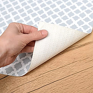 Con-Tact Brand Grip Prints Non-Adhesive Non-Slip Counter Top, Drawer/Shelf Liner, 12" x 20', Talisman Glacier Gray