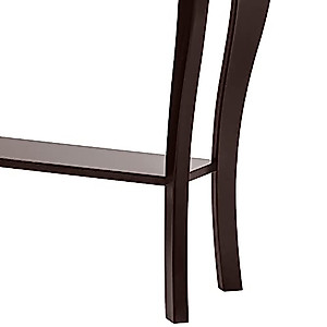 ChooChoo Narrow Console Table with Drawer, Chic Accent Sofa Entryway Table with Shelves for Entryway, Living Room, Hallway, Espresso