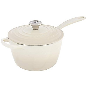 Le Creuset Enameled Cast Iron Signature Saucepan, 2.25 qt., Meringue