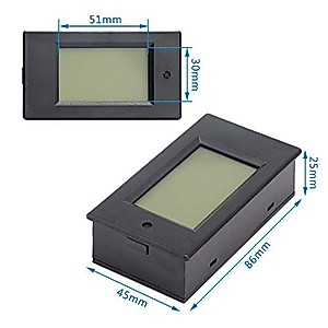 DROK DC Battery Multimeter 10-100V, 0-90V Charge-Discharge, 6.5-100V Bundle