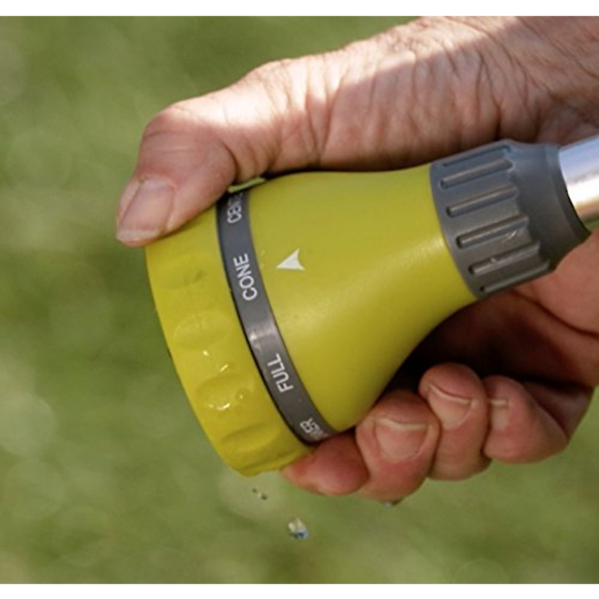 The Relaxed Gardener Watering Wand - 15" Garden Hose Nozzle Sprayer 8 Adjustable Spray Patterns and Thumb Control Shut Off Valve