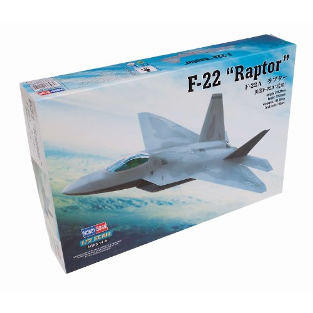 Hobby Boss F-22 Raptor Jet Fighter Airplane Model Building Kit