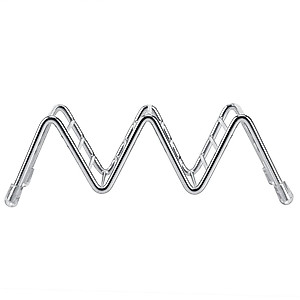 Fait Shape Stainless Steel Mexican Taco Holder Display Stand Shell Rack for Holding Soft Shell Hard Shell Burritos Sandwiches(2#)