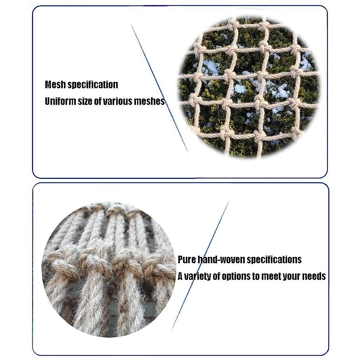 Climbing Net for Kids, Treehouse Safety Net Child Swing Fence Netting Rope Ladder Truck Trailer Heavy Duty Cargo Net Balcony Stair Playground Protection Net Grid 10cm (Size : 1 * 10m(3 * 33ft))