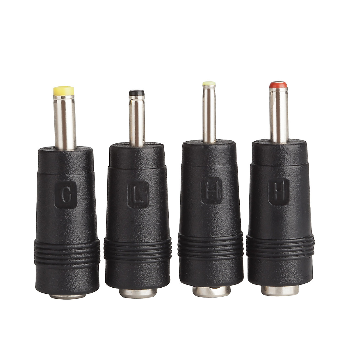 DC Plugs for Small Electronics and Devices Universal 5.5X2.1mm Jack to 4 Plugs 4.0X1.7mm, 3.5X1.35mm, 3.0X1.1mm, 2.5X0.7mm with 1x Cable 5.5X2.1mm to USB (4 Tips +1 Cable),3FT