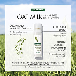 Klorane Dry Shampoo Discovery Set. Soothe, Control Oil, Detox. All Hair Types, No White Residue, Paraben & Sulfate-Free, 3 x 1.0 oz, 3 ct.