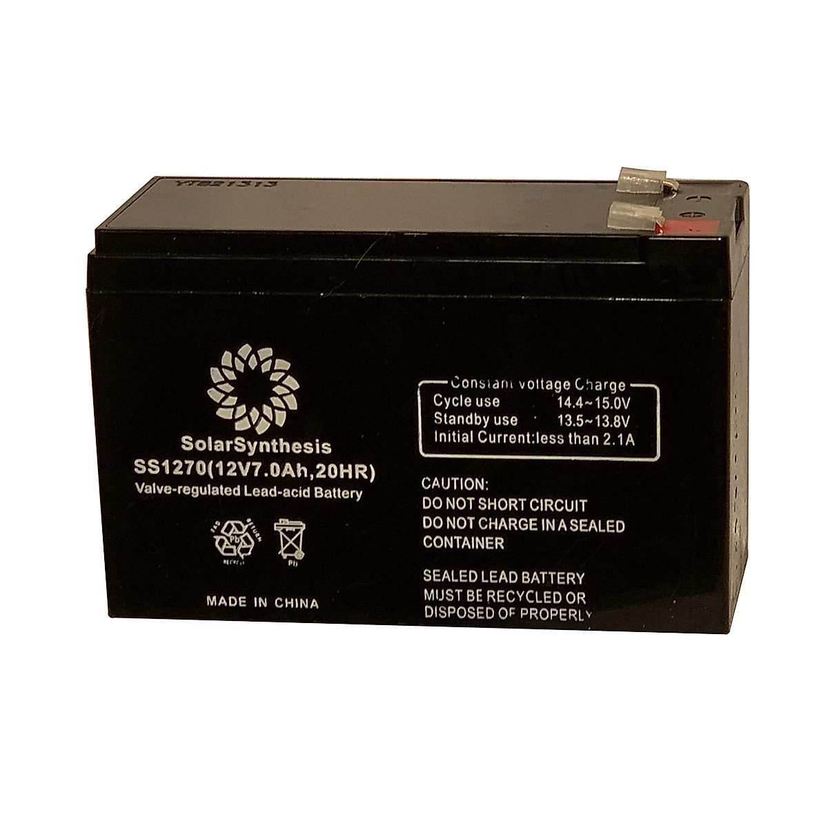 SolarSynthesis 6-Watt 12-Volt Monocrystalline Solar Starter Kit with 6-Watt Solar Panel + 5A PWM Charge Controller + 7Ah 12-Volt (84-Watt) Solar Rechargeable Battery (6-Watt Panel / 84-Watt Battery)