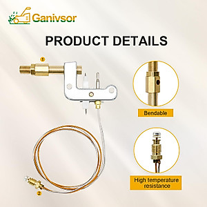 Ganivsor 120630-02 Pilot ODS for Desa Glo-Warm Vent Free Propane Gas Wall Heaters - 2000 Watts Pilot ODS Assembly