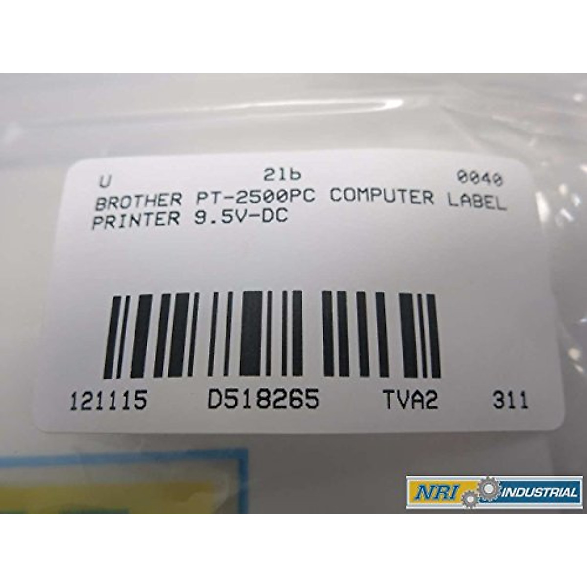 BROTHER PT-2500PC P-TOUCH 9.5V-DC COMPUTER LABEL PRINTER D518265