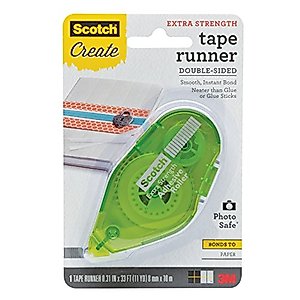 Scotch Tape Runner Extra Strength, .31 in x 11 yd (055-ES-CFT) , Green