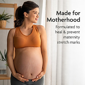 TriLASTIN Belly Oil (3.4oz) | Vitamin-Infused Stretch Mark Oil | Belly Oil for Expecting Mothers | Serum for Scars and Stretch Marks | Body Oil | Paraben-Free and Hypoallergenic