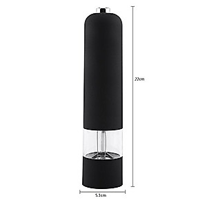 Grinder, Mini Electrical Automatic Portable Spice Crusher, Stainless Steel Pepper Grinder Mill for Kitchen