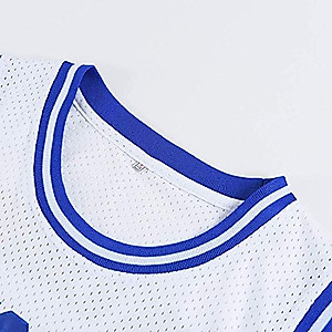 TUEIKGU Jesus Shuttlesworth Basketball Jersey #34 Lincoln High School Basketball Jersey for Men (White, X-Large)