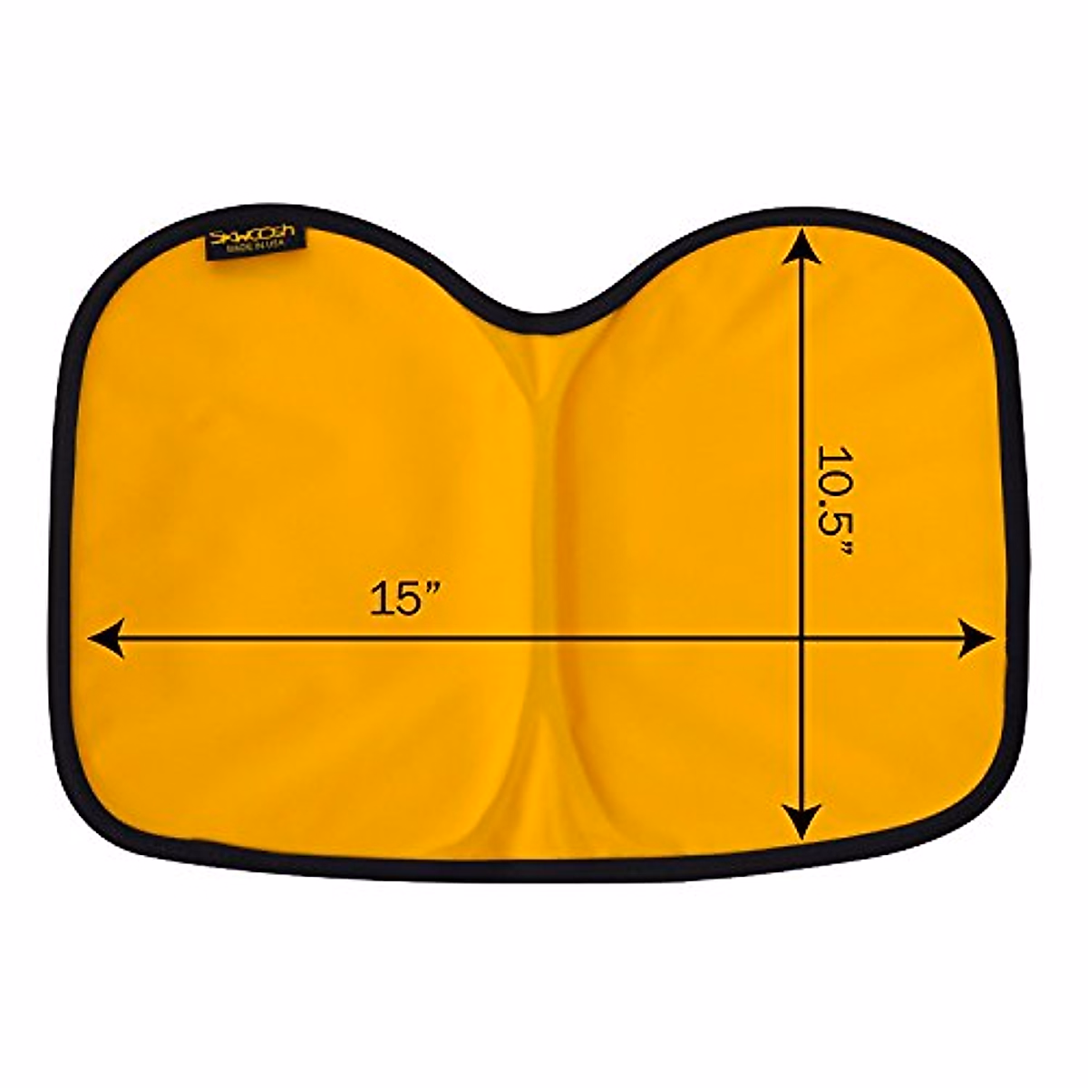 Skwoosh Kayak Gel Pad for Kayaks, Canoes and Dragon Boats | Accessories | Add to existing seat for Added Comfort | Patented Made in USA