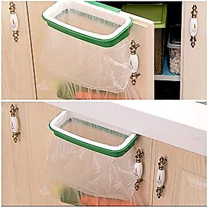 GARASANI Trash Bag Holder, Hanging for Kitchen, Bathroom, Dorm Room, Office Garbage Bag Holder with Trash Bin Storage Rack 8.85" x 4.9" (Color Random)