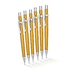 Pentel Sharp Automatic Drafting Pencil, 0.9mm, Yellow, Pack of 6