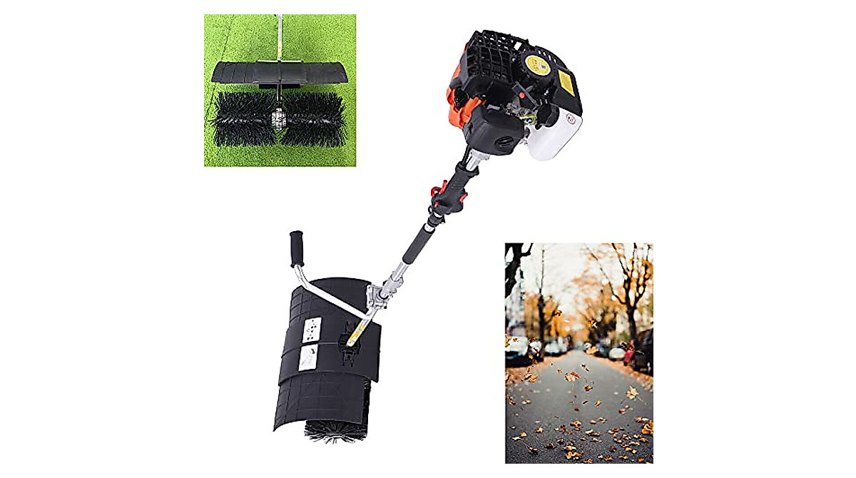 Powerful 52CC Gas Snow Sweeper for Quick Cleaning
