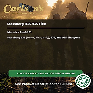 Carlsons Choke Tubes 12 Gauge for Mossberg M835-M935 [ Long Range | 0.727 Diameter ] Titanium-coated steel | Black Cloud Waterfowl Choke Tube | Made in USA