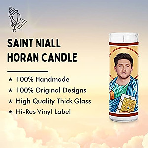 Niall Celebrity Prayer Candle - Funny Saint Votive - Pop Culture Celeb Prayer Candle - 100% Handmade in USA - Celebrity Novelty Gift