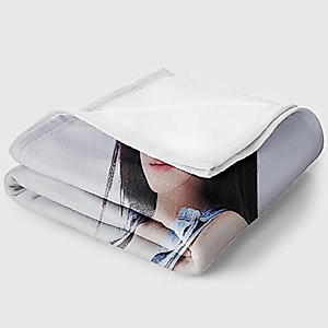 GZDXD Korean Girl Group Poster Blanket, HD Printing Does not Fade, Soft Flannel Throw Blanket, Suitable for Kids Teen Adult Gift (Color 5,50x60in (130x150cm))