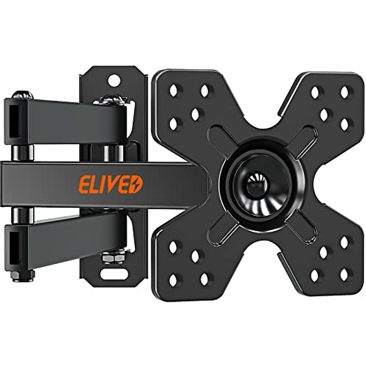 ELIVED TV Wall Mount for Most 13-30 inch TVs and Monitors, Swivel and Tilt Full Motion TV Mount Brackets, Rotation Articulating Extension Arm, Single Stud for Corner, Max VESA 100x100mm, 33 lbs.