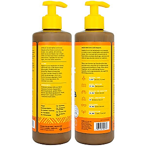 Alaffia Skin Care, Authentic African Black Soap, All in One Liquid Soap, Moisturizing Face Wash, Sensitive Skin Body Wash, Shampoo, Shaving Soap, Shea Butter, Unscented, 16 Fl Oz