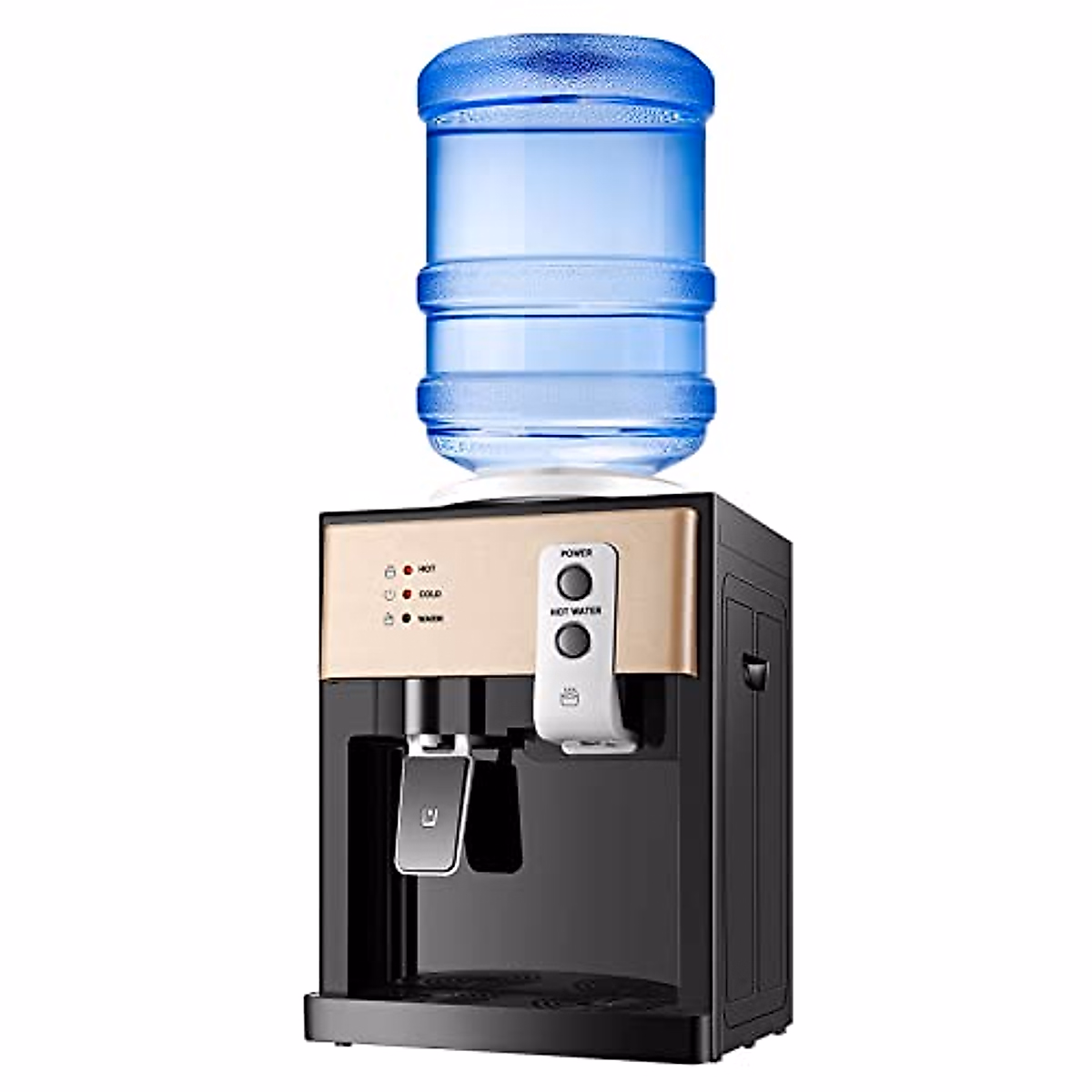 PIOJNYEN Water Cooler Dispenser for 3 to 5 Gallon, 3 Temperature Settings, Top Loading Water Cooler Dispenser for Home Office School
