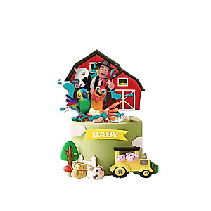 25Pack Lai Granja De Zenoon Cake Toppers Cupcake Toppers,Lai Granja De Zenoon Birthday Party Decoration Cake Decorations for Lai Granja De Zenoon party Supplies