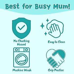 Babygoal Neutral Pacifier Clips, 4 Pack Binky Paci Holder and Leash for Boys and Girls Fits for Most Pacifier, Binkie Styles & Baby Teethers & Toys and Gift 4PS07-B