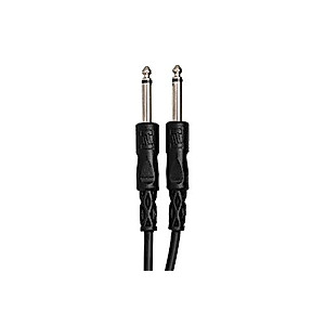 Hosa CPP-105 1/4" TS to 1/4" TS Unbalanced Interconnect Cable, 5 Feet