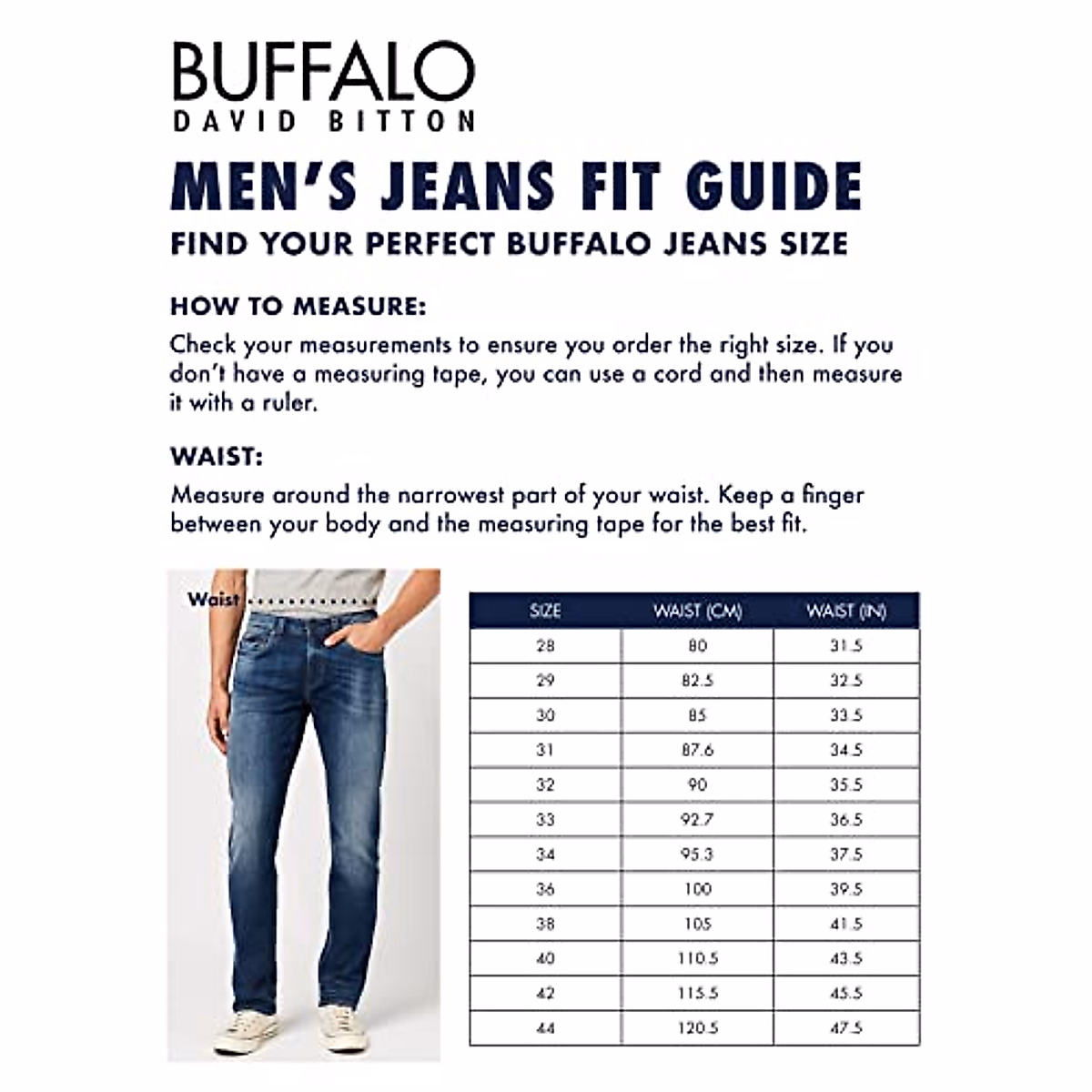 Buffalo David Bitton Men's Relaxed Straight Driven Jeans, Sandblasted Blue Wash Indigo, 36W x 32L