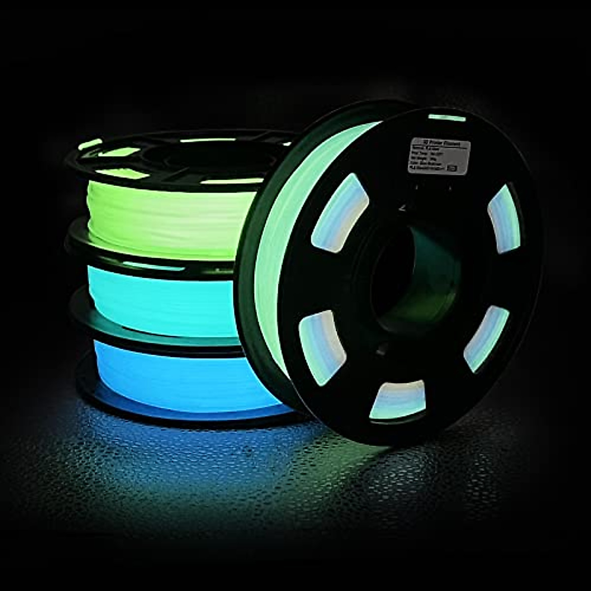 3D Printer Filament, Glow in The Dark Filament，Tri-Color Filament Bundle, pla Filament 1.75mm