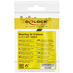 DeLOCK 31-Piece mounting Set for M.2 SSD/Module